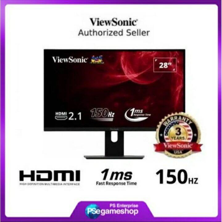 ViewSonic 28” 150Hz UHD Gaming Monitor [VX2882-4KP] | Lazada Indonesia