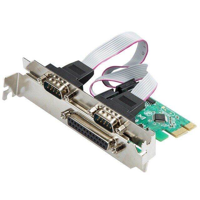 2port Rs-232 Serial Port Db25 Printer Parallel Port Pci-e Pci Card Adapter Xr | Lazada PH