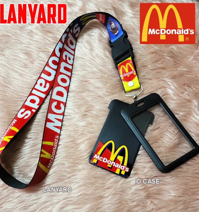 MCDO MC DONALDS SUBLIMATION LANYARDS ID LACE ID HOLDER | Lazada PH