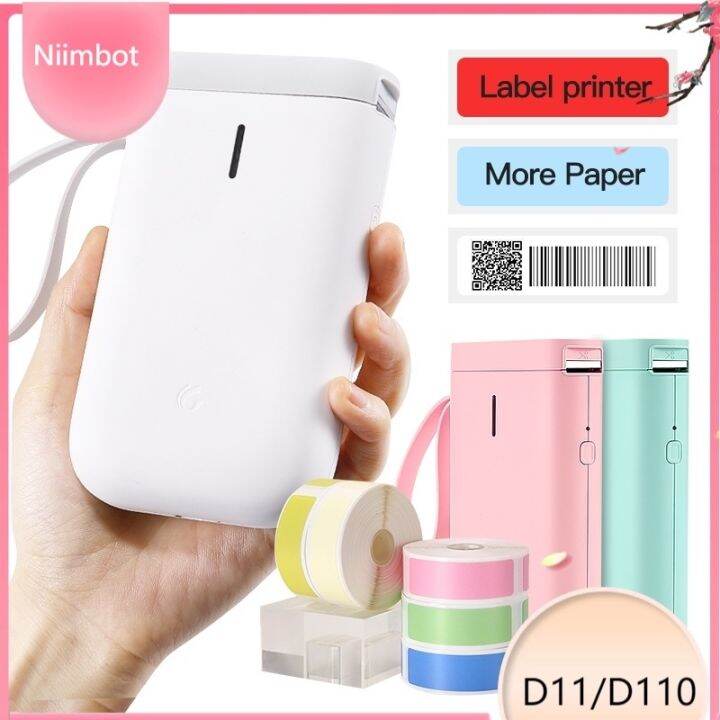 Niimbot D11 Label Printer Portable Bluetooth Sticker Thermal Label ...