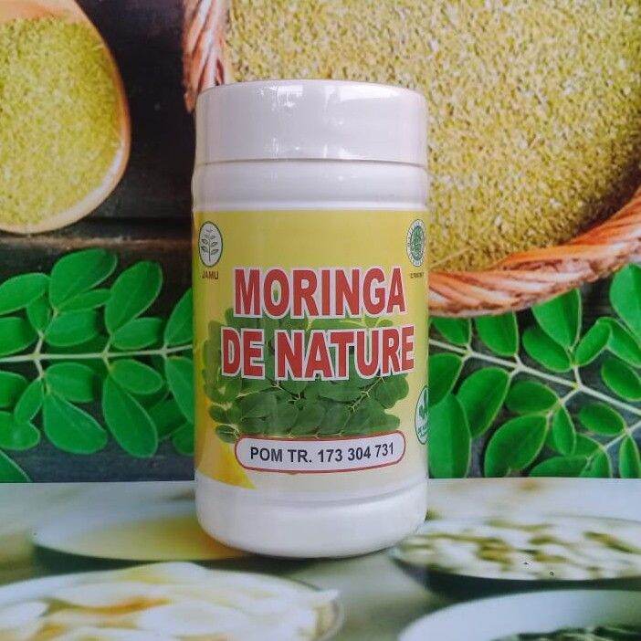 MORINGA DE NATURE HERBAL Kapsul Ekstrak Daun Kelor / Merunggai (Moringa ...