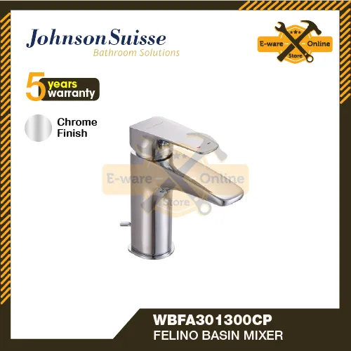 Johnson Suisse Felino Single Lever Basin Mixer With 1/4" Pop Up Waste ...