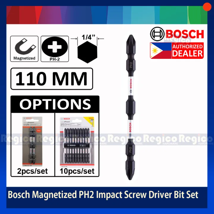 BOSCH PH2 x 110mm Magnetized Impact Screw Driver Bit Bosch Accessories ...