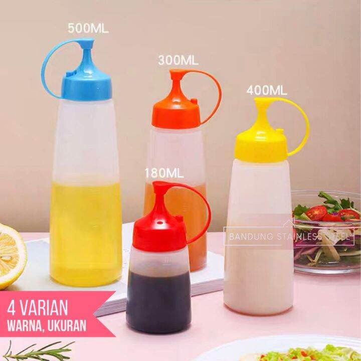 Botol Saus Saos Kecap Minyak Mayones Plastik Warna 400ml | Lazada Indonesia