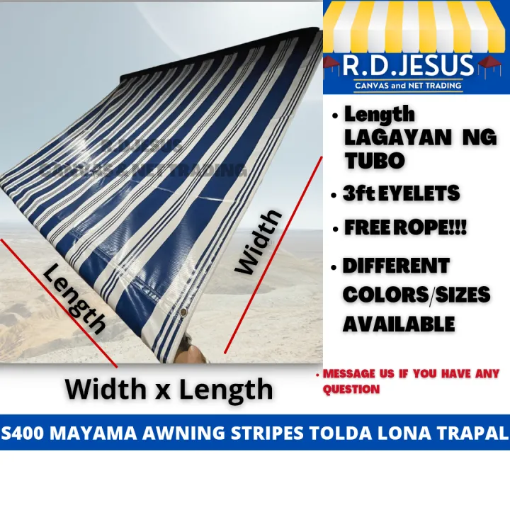 SALE! (4ft width X 6ft length) AWNING ROLL UP TOLDA LONA TRAPAL ...