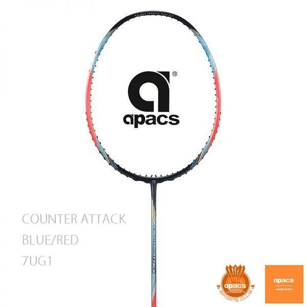 (FREE STRING& GRIP) APACS BADMINTON RACKET COUNTER ATTACK WHITE | Lazada
