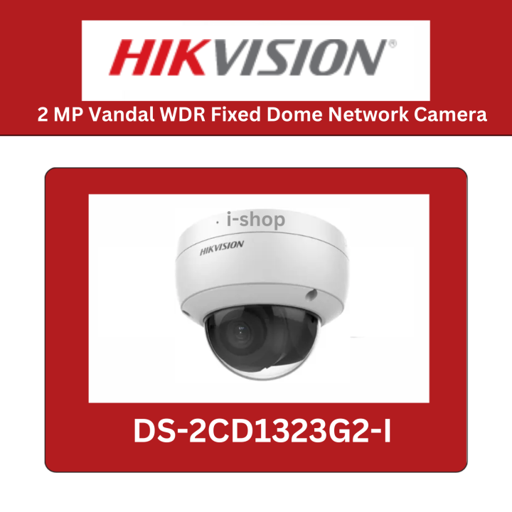SG LOCAL HikVision 2 MP Vandal WDR Fixed Dome Network Camera DS-2CD3123G2-I(S)U i-shop | Lazada ...
