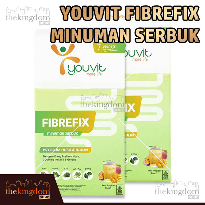Youvit FibreFix Drink 7 Days Minuman Serbuk Berat Badan Konstipasi ...