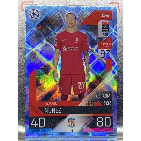 การ์ดนักฟุตบอล 2022/23 Darwin Nunez การ์ดสะสม ลิเวอร์พูล Liverpool fc ...