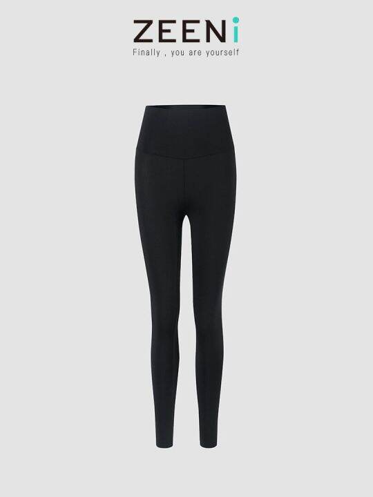 ZEENI กางเกงรัดรูปสปอร์ตกางเกงโยคะแบบใส่สบายหลวมและบางของผู้หญิงเกาหลี ...