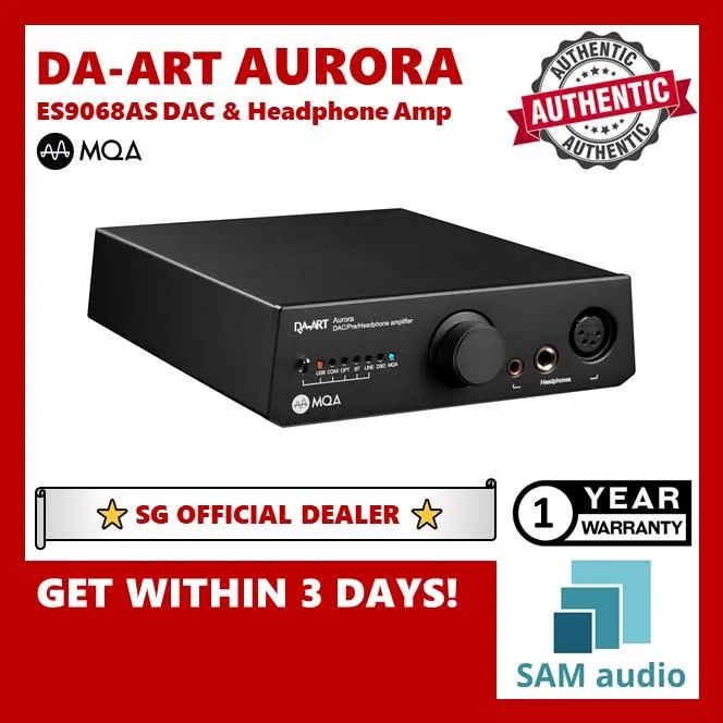 [🎶SG] DA-ART / YULONG AURORA MQA Full Decoder ES9068AS DAC DSD512 Hi ...