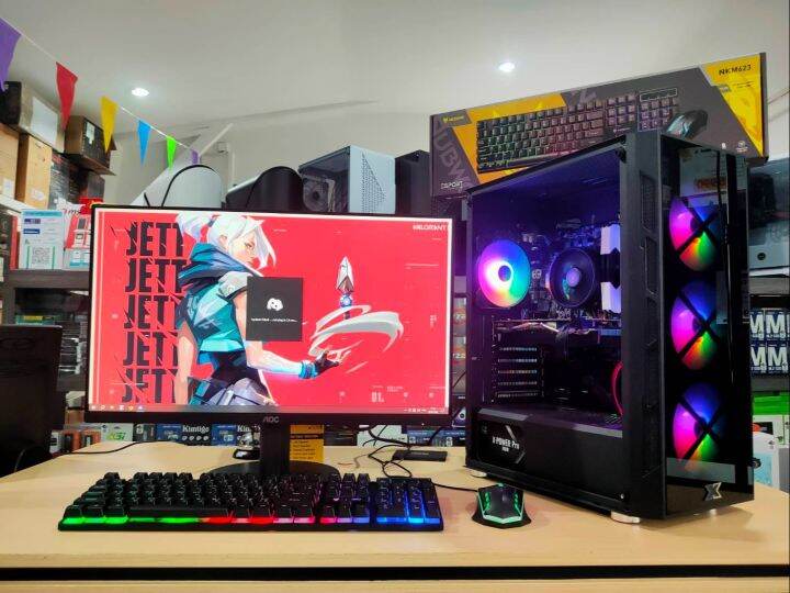 คอมประกอบ RYZEN 5 4500G / RAM 16GB 3200 / M.2 256GB / GTX1650 4GB / A520M / PSU 600W สินค้าใหม่ ...