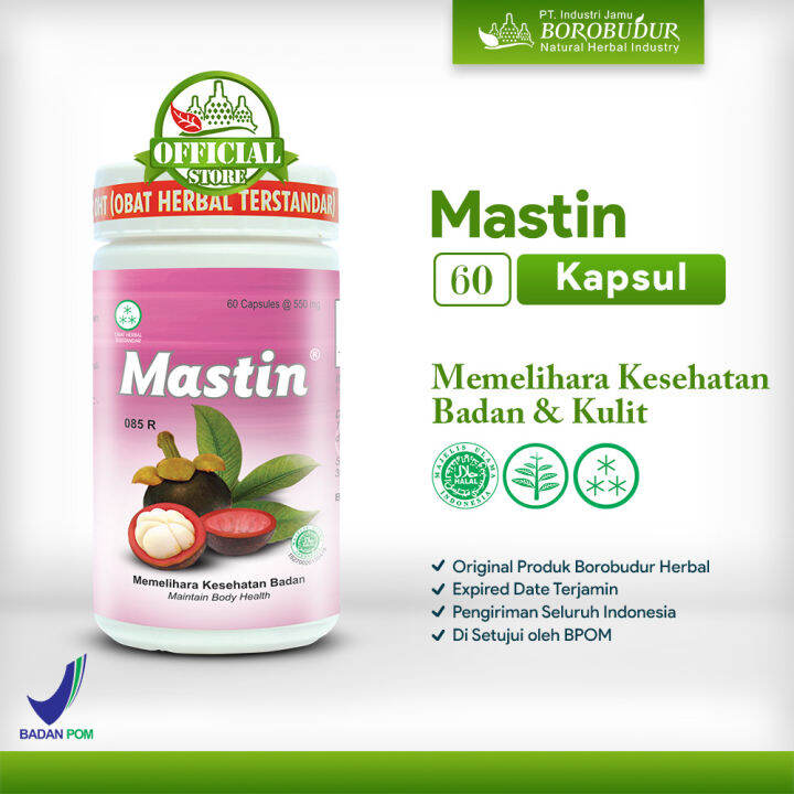 Borobudur Herbal Mastin 60 Kapsul - Mengandung Antioksidan Yang Tinggi ...