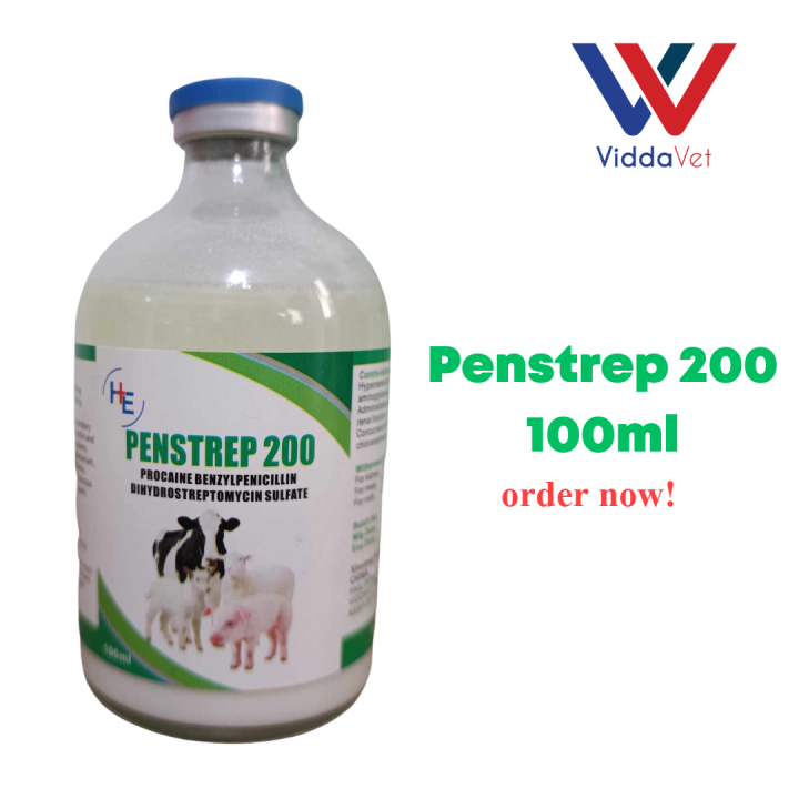 PENSTREP 200 for animals swine goat cattle medication 1 bottle 100ml ...