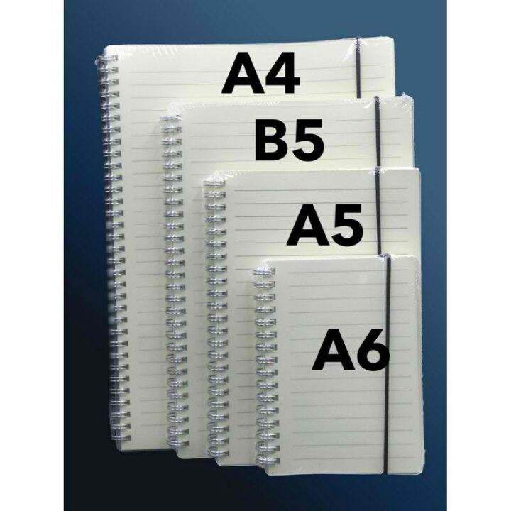 Muji-style Notebook [A6/A5/B5/A4][Dotted/Lined/Grid/Blank] Notebook with Garter | Lazada PH