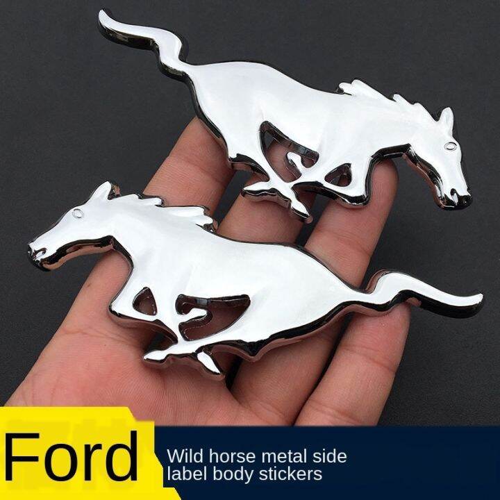 NEW Automotive 3D metal stickersFord Mustang Logo Car Logo Metal Car ...