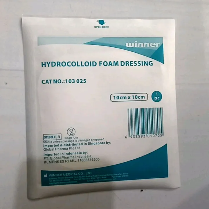 Hydrocolloid Dressing With Border 10x10cm Plester Gel Antiair ...