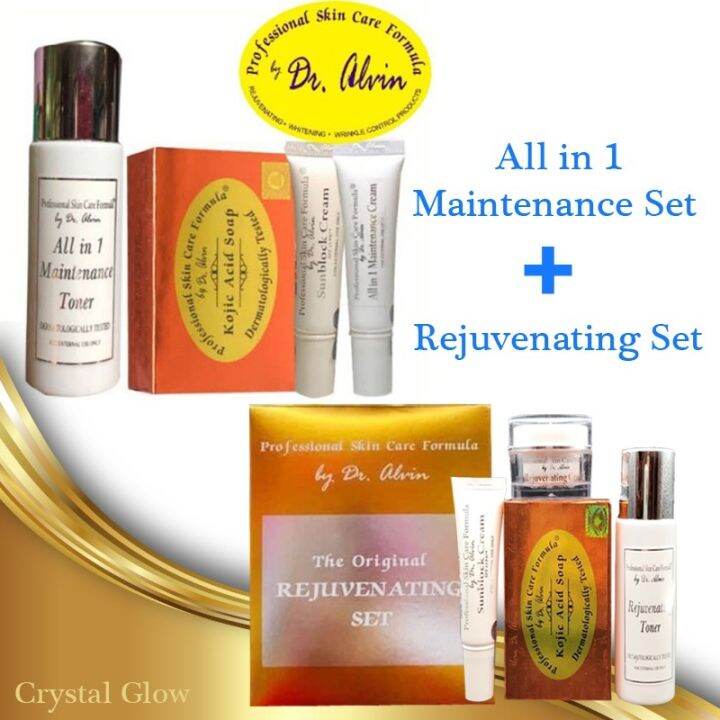 dr alvin facial whitening set (Rejuvenating Maintenance Set) | Lazada PH