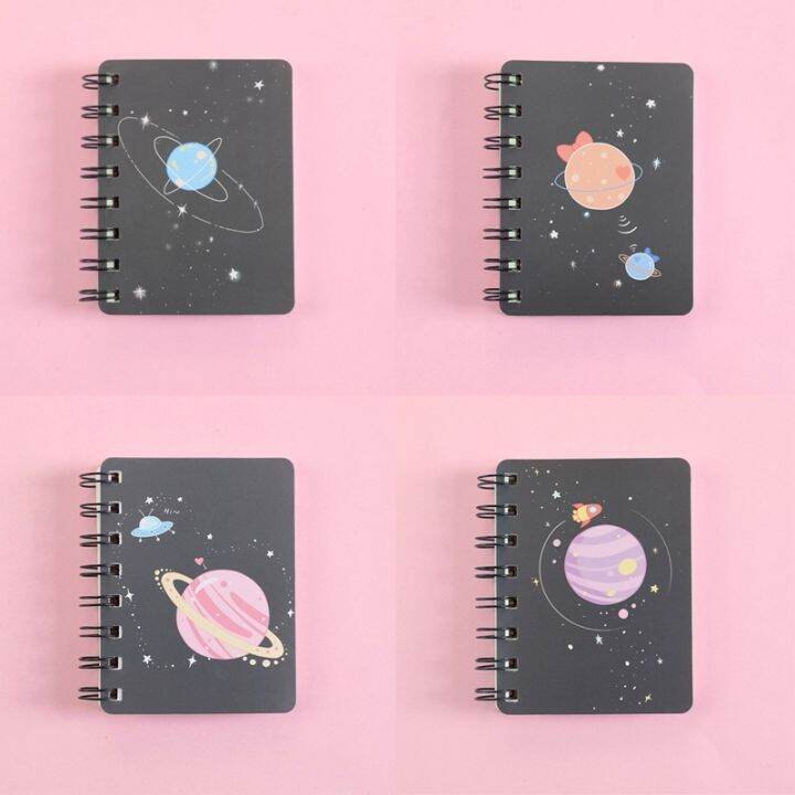 Space - Planet / Astronaut Bear Coil Notebook A5 / A7 | Random Cartoon ...
