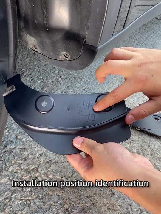 LUCKEASY For Tesla Model 3 Model Y -2023 Rear Wheel Mud Flaps Car ...