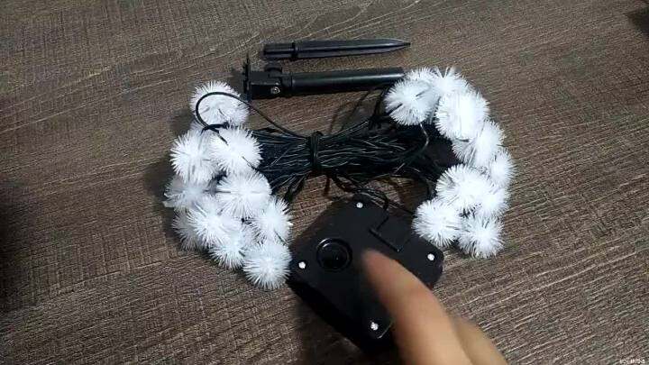 OSIDEN LED พลังงานแสงอาทิตย์ D Andelion S Tring ไฟนางฟ้ากันน้ำขนยาวก้อน ...