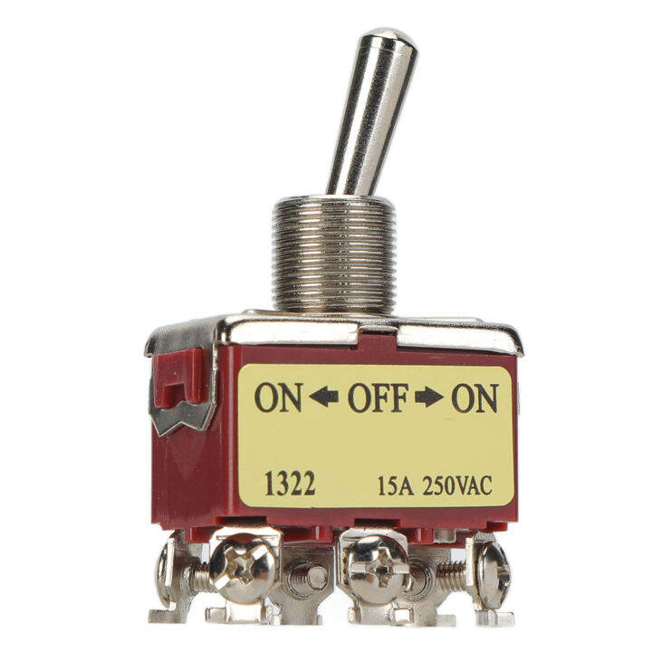 20 Set Rocker Switch 6 Pin 3 Speed Screw Self Locking Toggle Switches ...