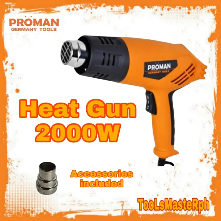 Proman Original Heat Gun 2000W with Dual Setting PT-HG2000 | Lazada PH
