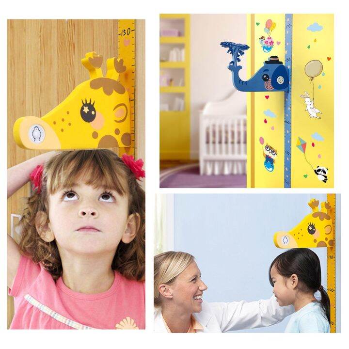 Height Chart for Kids, Magnetic 3D Stereo Animal Kid Growth Wall Height ...