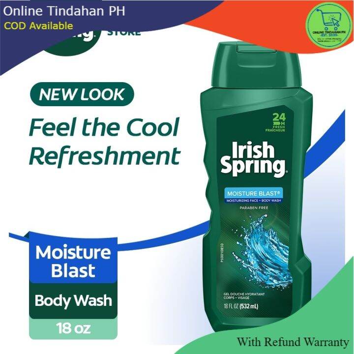 Irish Spring Moisture Blast Body Wash 18oz | Lazada PH