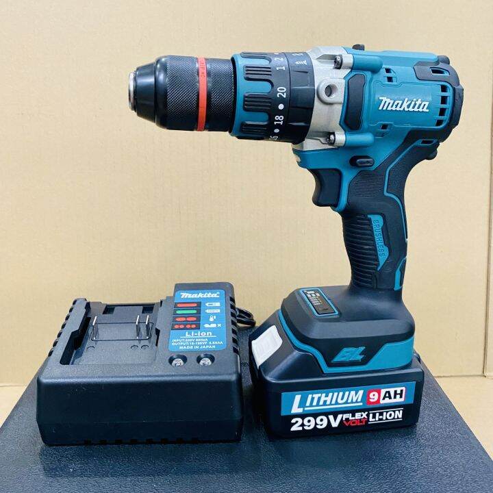 Máy khoan pin Makita 299V MẪU MỚI / Motor Brushless không chổi than siêu khỏe / Pin khủng 10 ...