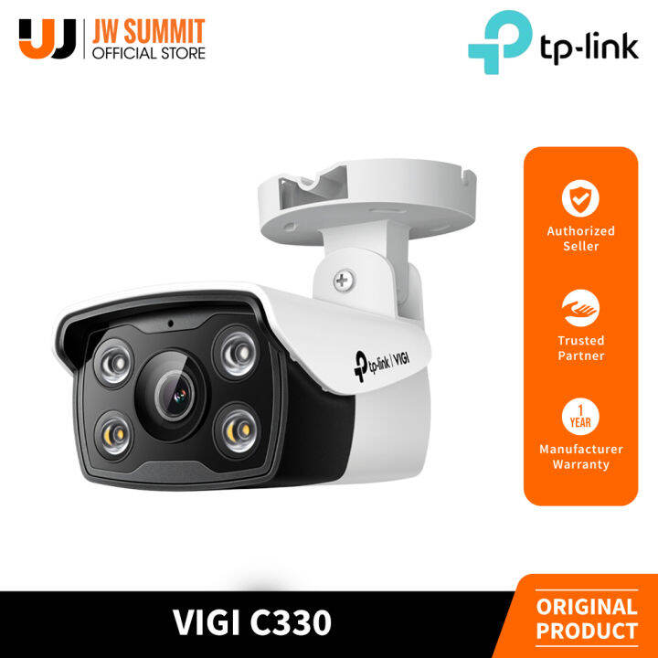 TP-Link VIGI C330 - 3MP Outdoor Full-Color Bullet Network CCTV ...