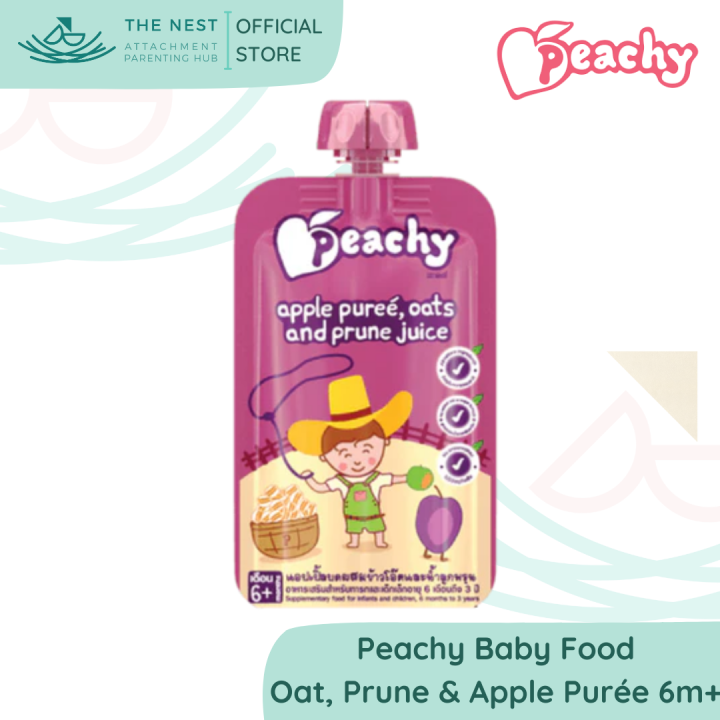 Peachy Baby Food Oat, Prune & Apple Purée 6m+ | Lazada PH