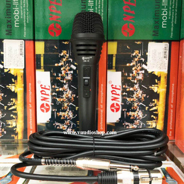 ไมโครโฟน NPE DM-38 พร้อมสายยาว 4.5 เมตร ไมค์ปราศรัย ไมค์เทศน์ ไมค์ดูด ...