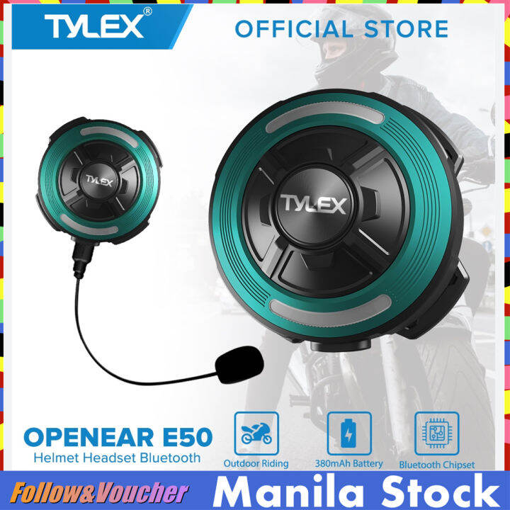 TYLEX OPENEAR E50 Motorcycle Helmet Headset Bluetooth 380mAh 6Hrs ...