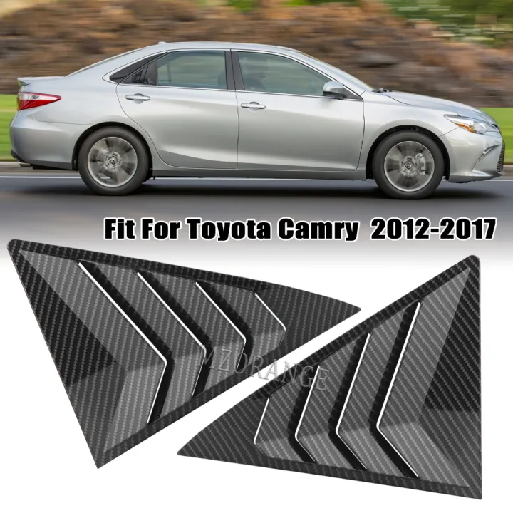 For Toyota Camry 2012-2017 Carbon Fiber Door Side Rear Window Louver ...