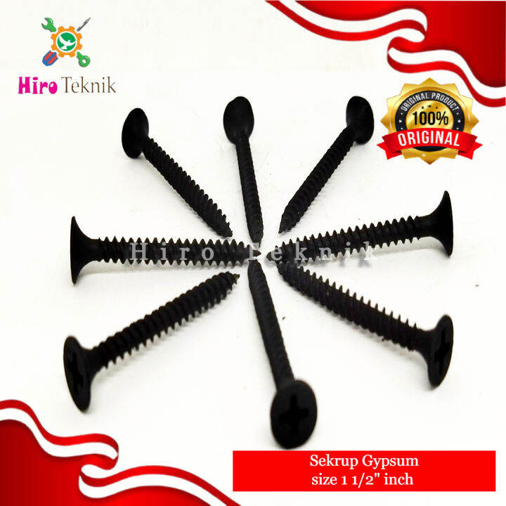 Skrup GIpsum 6 x 1 1/2 inch Sekrup Gypsum Paku Sekrup | Lazada Indonesia