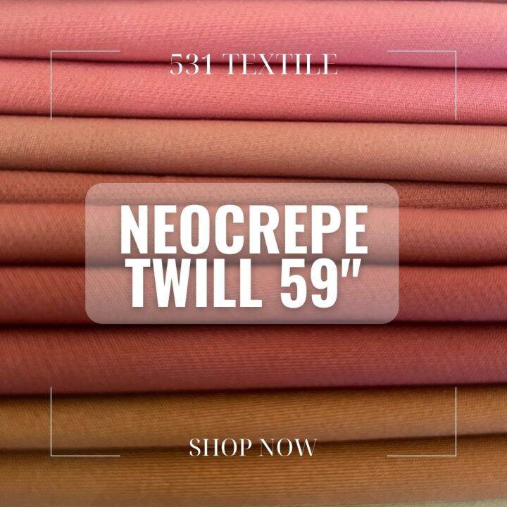 NEOCREPE SUPERSOFT TWILL HEAVY POLY FABRIC/TELA 59" FOR DRESS BLAZER ...