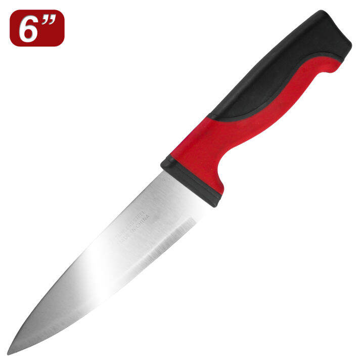 Pisau Dapur Kitchen Knife Bahan Stainless Pegangan Karet Panjang 28 Cm ...