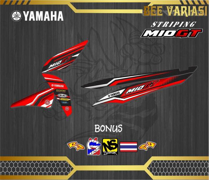 Striping mio gt,sticker yamaha mio,decal mio,yamaha mio gt | Lazada ...