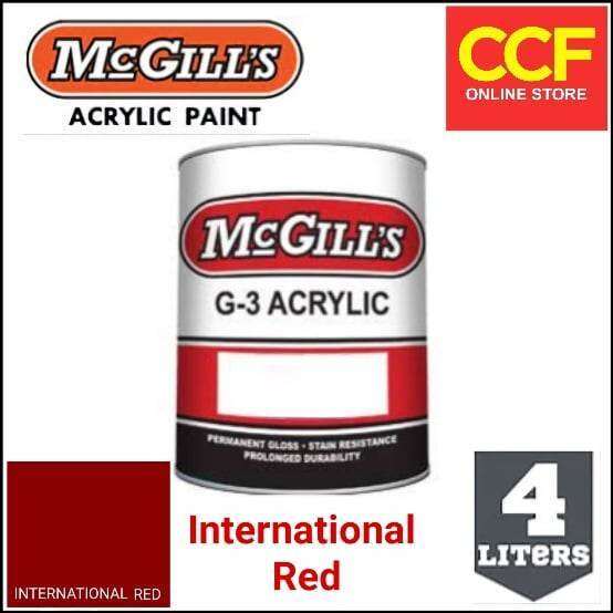 Mcgills Automotive Acrylic International Red Car Paints 4 Liters ...