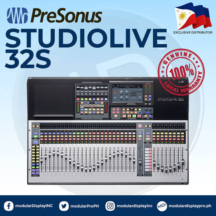 PreSonus StudioLive 32S: 32-channel digital mixer and USB audio ...