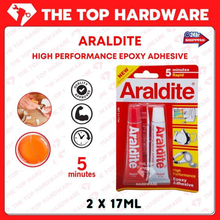 *READY STOCK* ARALDITE 5 MINUTES HIGH PERFORMANCE EPOXY ADHESIVE 2X15ML ...
