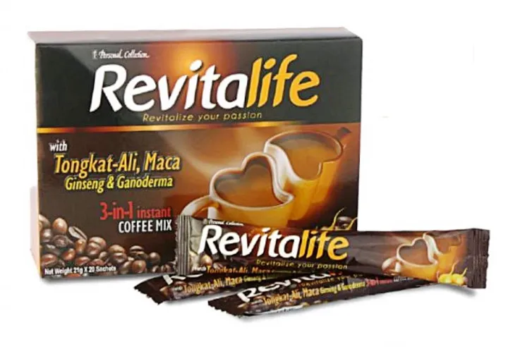 Revitalife Instant 3-In-1 Coffee with Tongkat-Ali, Maca, Ginseng ...