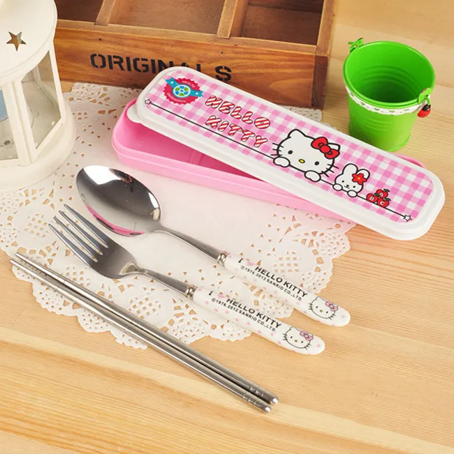 hello kitty ceramics spoon fork set | Lazada PH