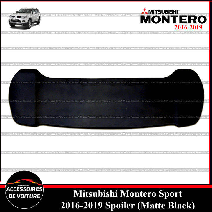 Mitsubishi Montero Sport 2016-2019 Spoiler (Matte Black) | Lazada PH