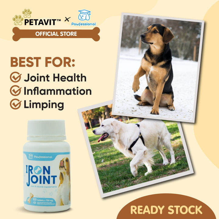 Petavit 🐾Pawfessional Iron Joint Relieves Joint Problem Arthritis Reduce Inflammation Muscle ...