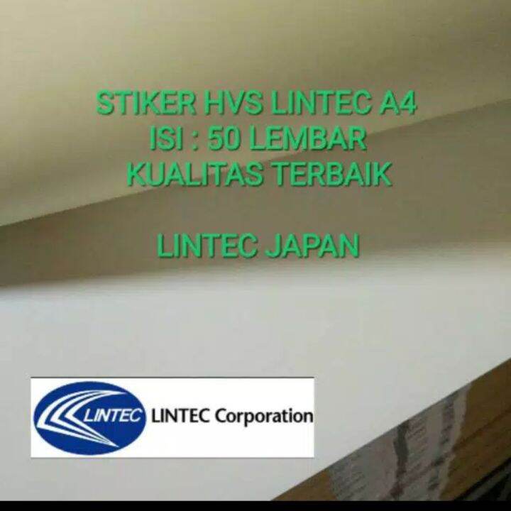 kertas stiker HVS lintec isi 50 lembar ukuran a4 | Lazada Indonesia