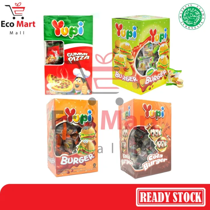 (Halal) Yupi Gummy Burger 72 Pieces / YUPI童年回忆汉堡软糖 | Lazada