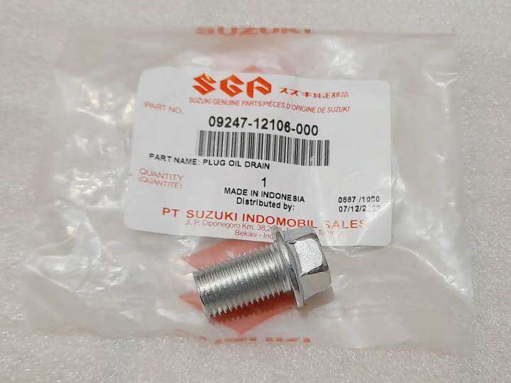 Suzuki Genuine Parts Drain Plug For Suzuki Raider 150 (09247-12106-000 ...