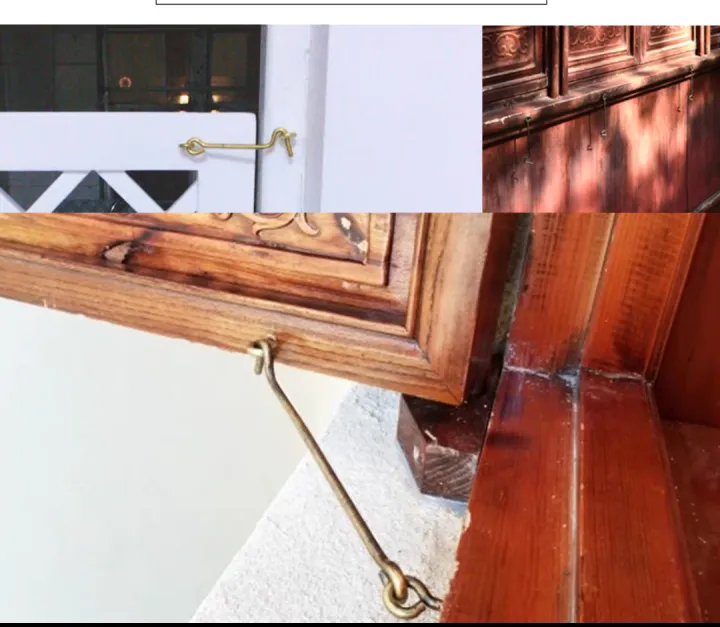Wooden window windbreak window hook | Lazada PH